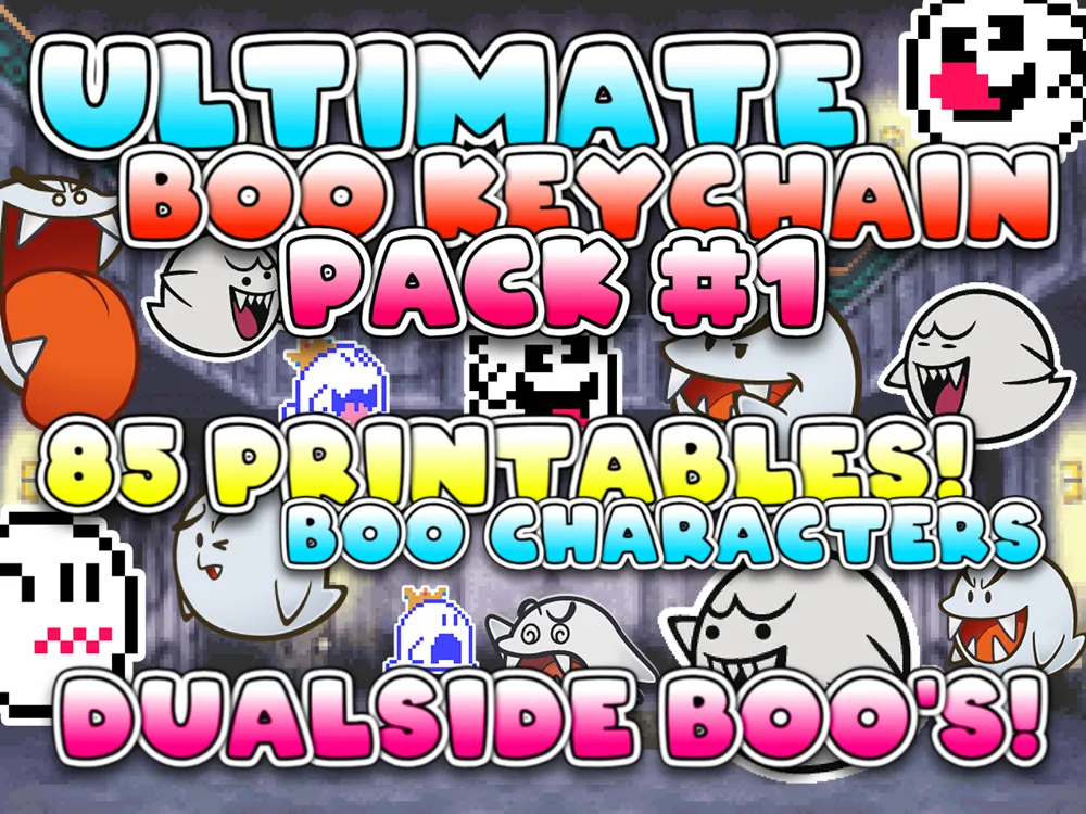 Ultimate Boo Keychain Pack#1|85 Printable boo's| by StatusD112 - MakerWorld