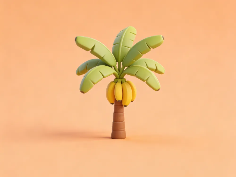 Banana tree - miniature model plant series - children's playhouse ...