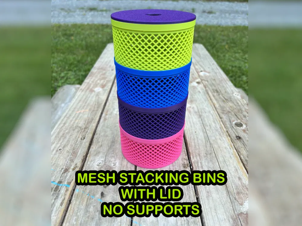 Mesh Stacking Bins (No Supports) by Tinker Link MakerWorld: Download Free 3D Models