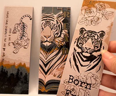 Tiger Hueforge Bookmarks by Taikounou - MakerWorld