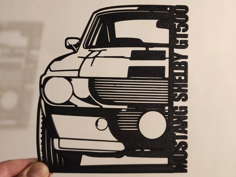 Silhouette Shelby Mustang GT500 - Free 3D Print Model - MakerWorld
