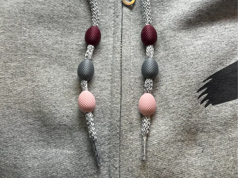 Detailed Dragon Egg Hoodie Drawstring Beads Remixed by BATTCAVE ...