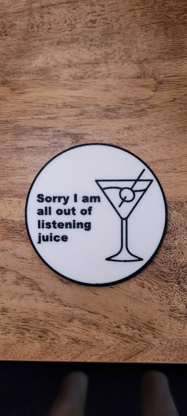 Funny Drinking Coasters - Free 3D Print Model - MakerWorld