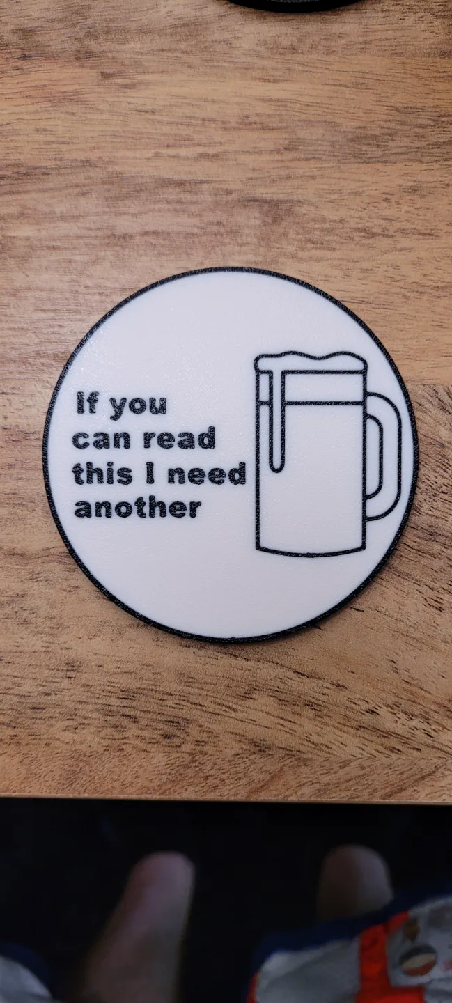 Funny Drinking Coasters by ItsTheSchmidt - MakerWorld