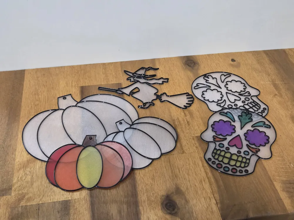 Halloween Themed DIY suncatchers - kids craft - Free 3D Print Model ...