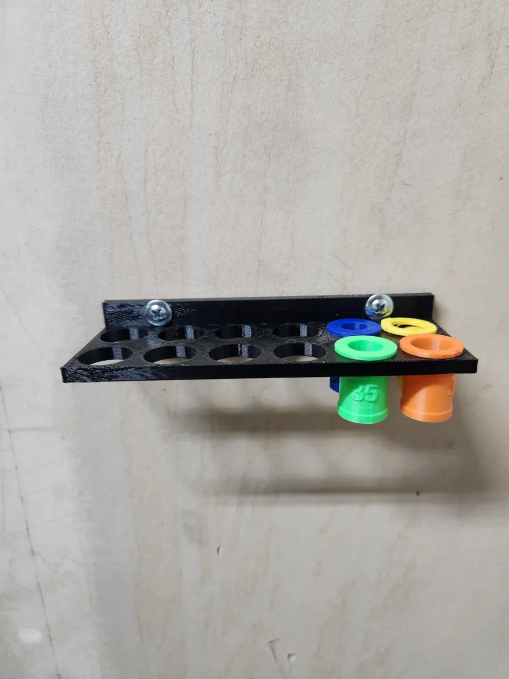 Mec Powder Bushing Wall Mount Holds 12 by Drlove801 - MakerWorld