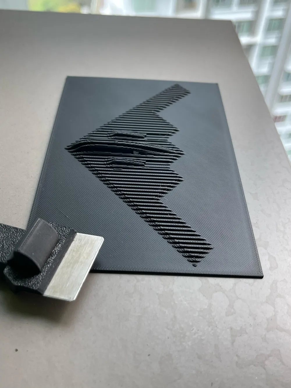 B-2 Spirit Stealth Bomber Minimalist Line Art - Free 3D Print Model ...