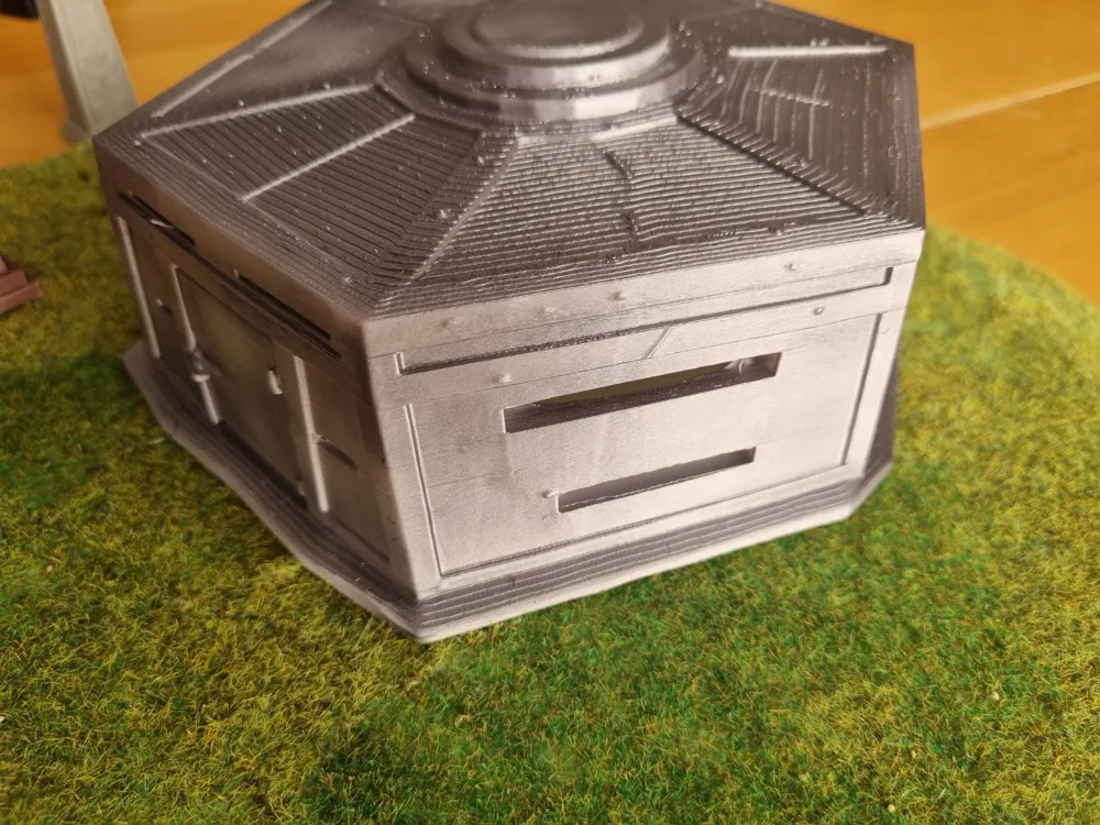 Bunker modular tabletop SciFi Hexagonal Structure - Free 3D Print Model ...