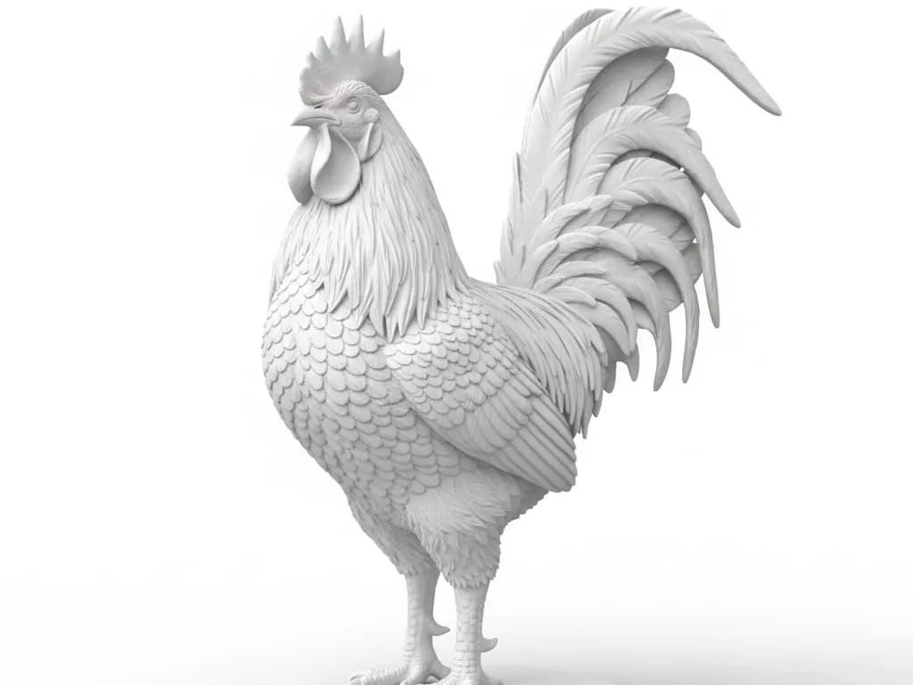 Gallo Realista 3D por 3dFantasy MakerWorld: Descarga Modelos 3D Gratuitos