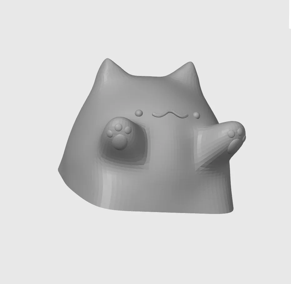 Simple cute Bongo Cat Keycap by just8n - MakerWorld