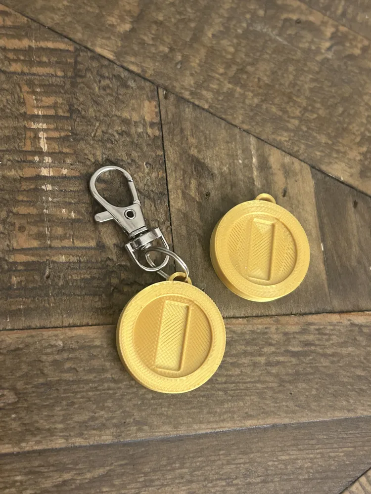 Super Mario Coin NFC Keychain - Free 3D Print Model - MakerWorld