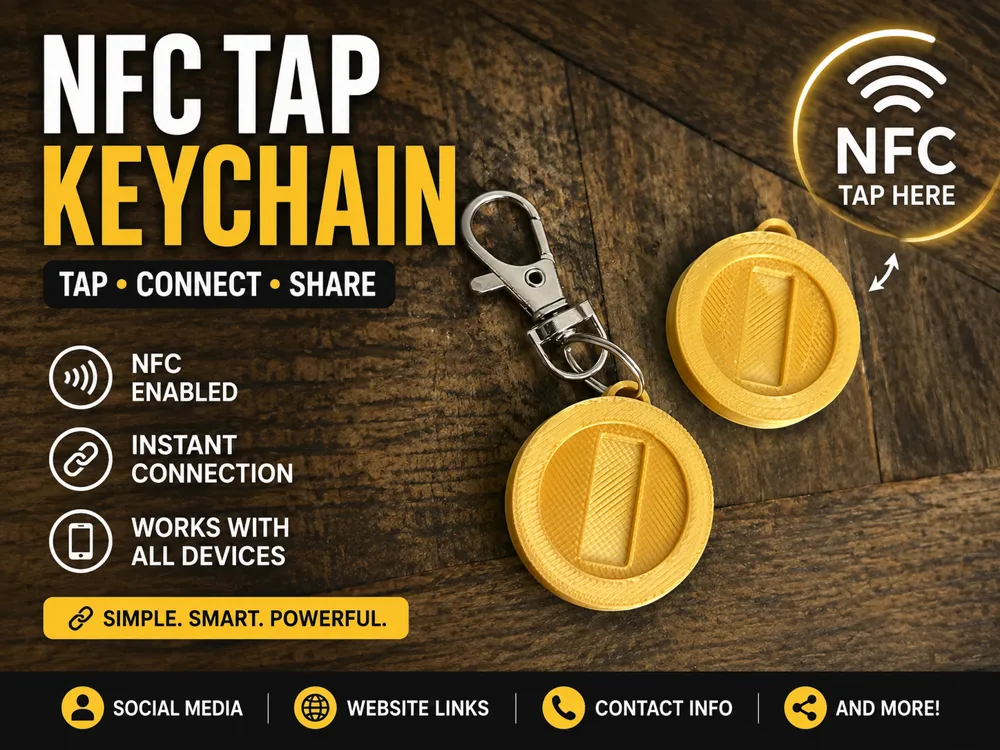 Super Mario Coin NFC Keychain - Free 3D Print Model - MakerWorld