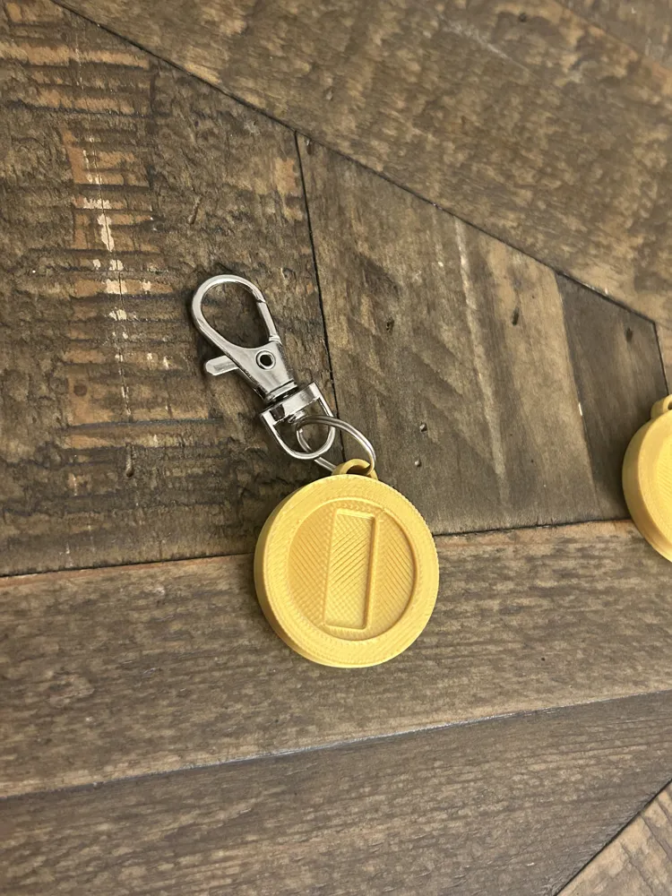 Super Mario Coin NFC Keychain - Free 3D Print Model - MakerWorld