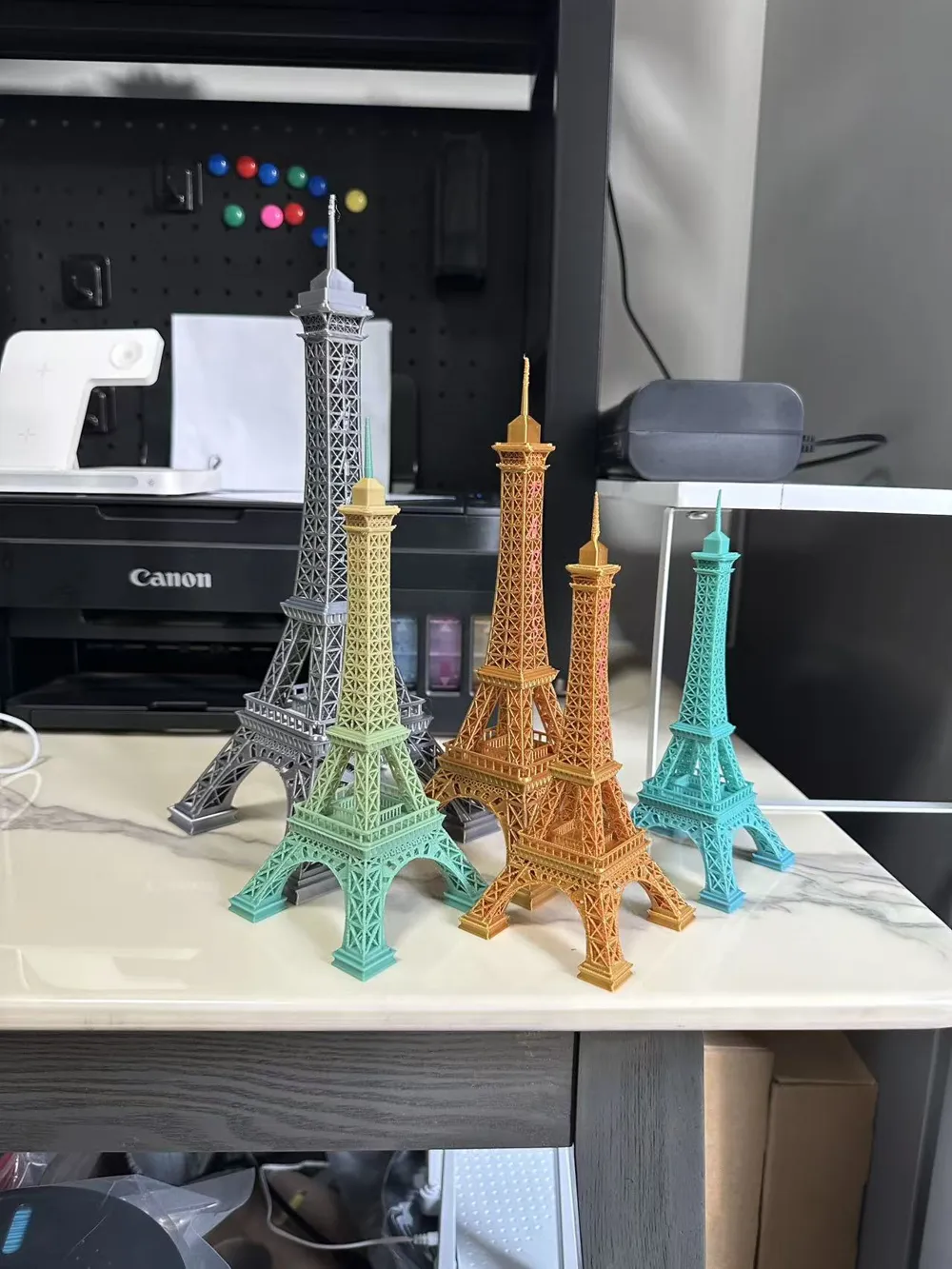 Eiffel Tower (height 18cm, 22cm, 28cm), Print in Place no supports by ...