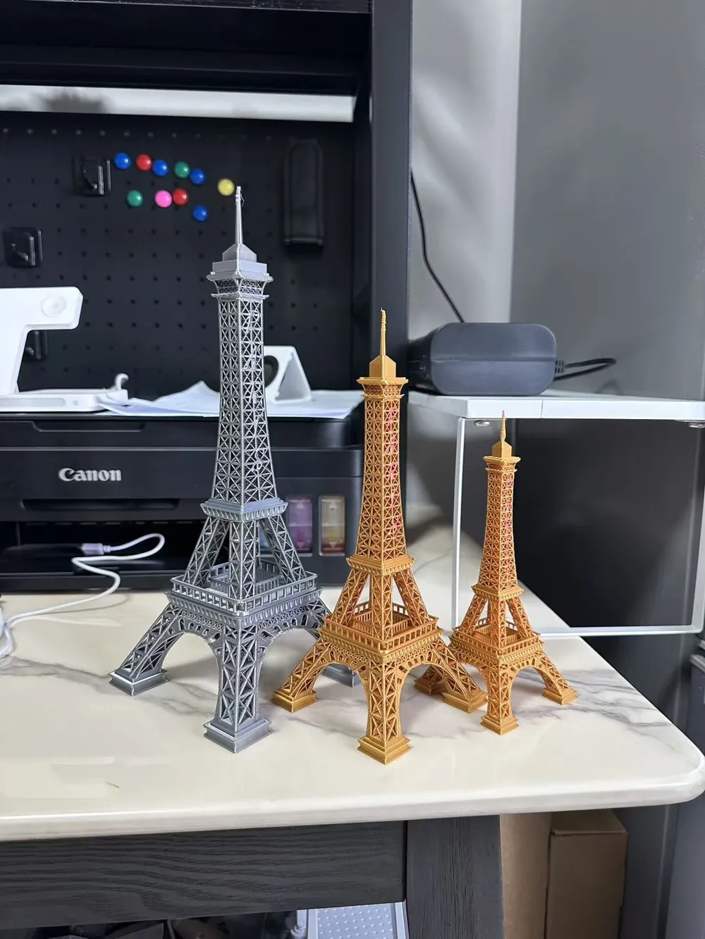 Eiffel Tower (height 18cm, 22cm, 28cm), Print in Place no supports by ...