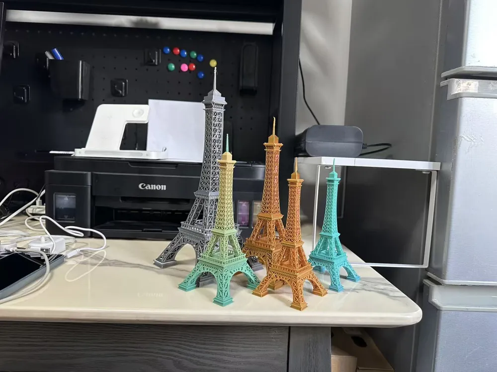 Eiffel Tower (height 18cm, 22cm, 28cm), Print in Place no supports by ...