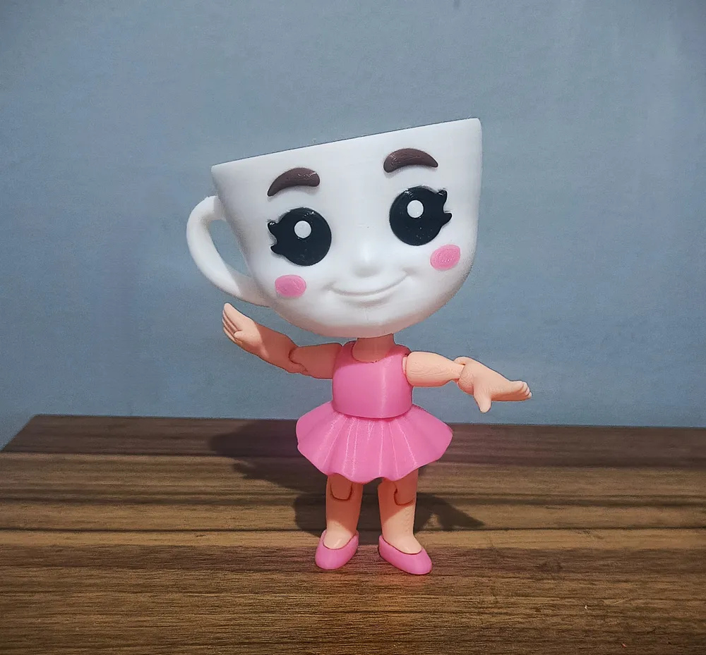 Juguete articulado de bailarina capuchina por Hiko 3D MakerWorld: Descarga Modelos 3D Gratuitos