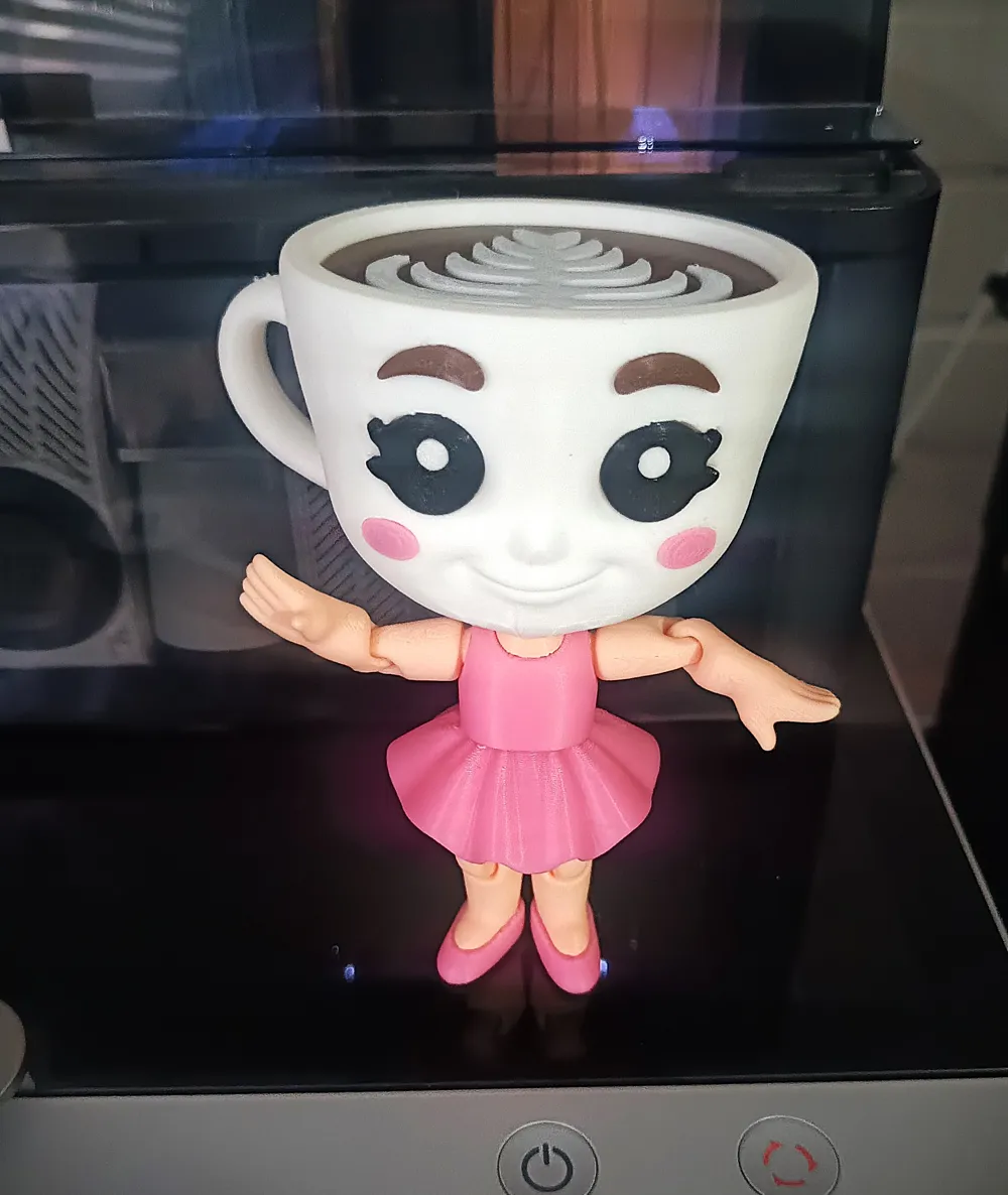 Juguete articulado de bailarina capuchina por Hiko 3D MakerWorld: Descarga Modelos 3D Gratuitos