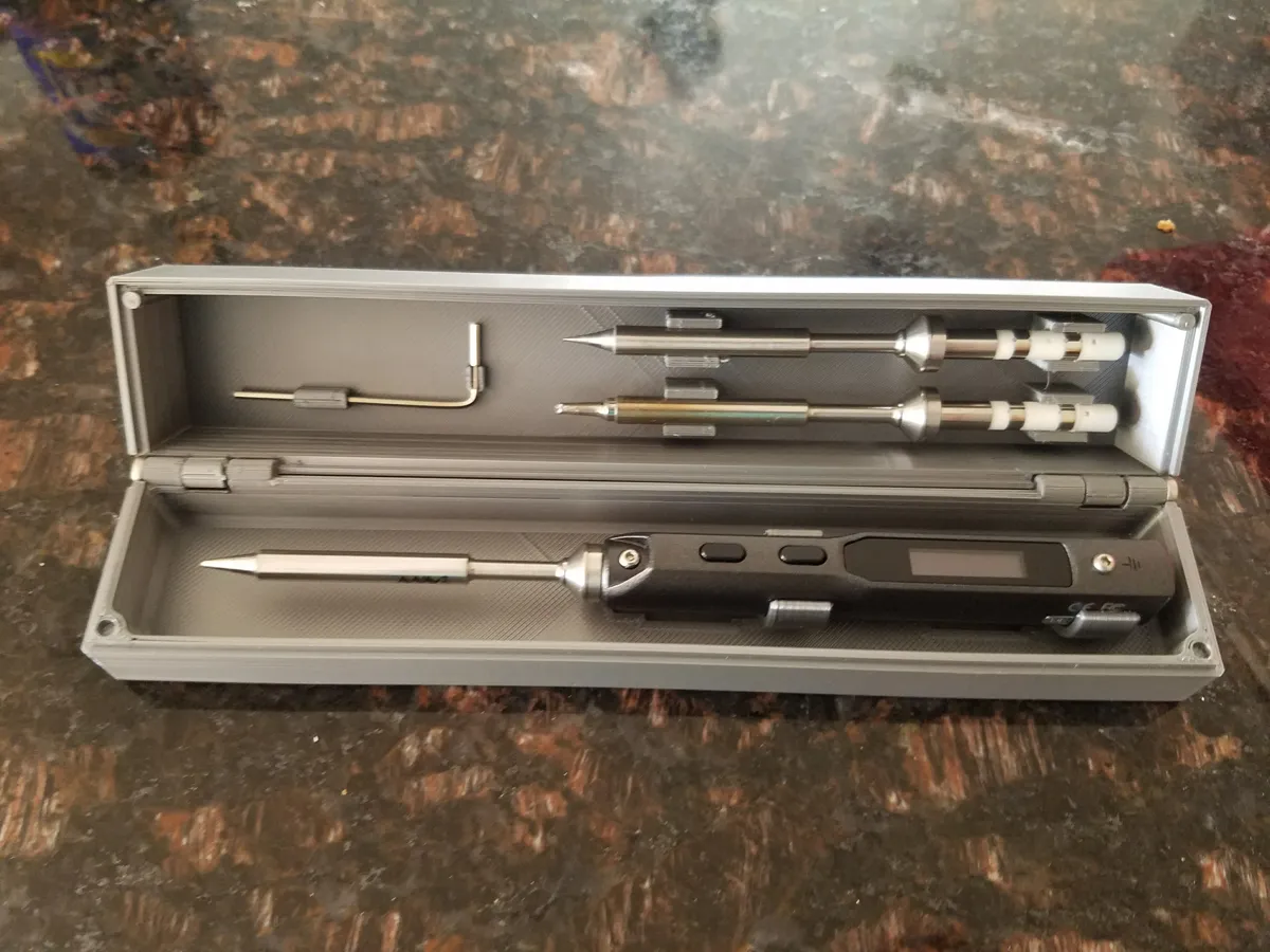 TS100 Iron Solder Box and Tip Holder - Free 3D Print Model - MakerWorld