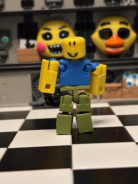 Articulated colored roblox noob figure - Free 3D Print Model - MakerWorld