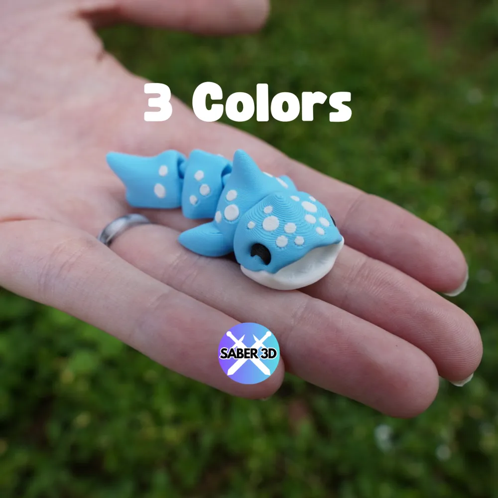 Mini Articulated Whale Shark - Free 3D Print Model - MakerWorld