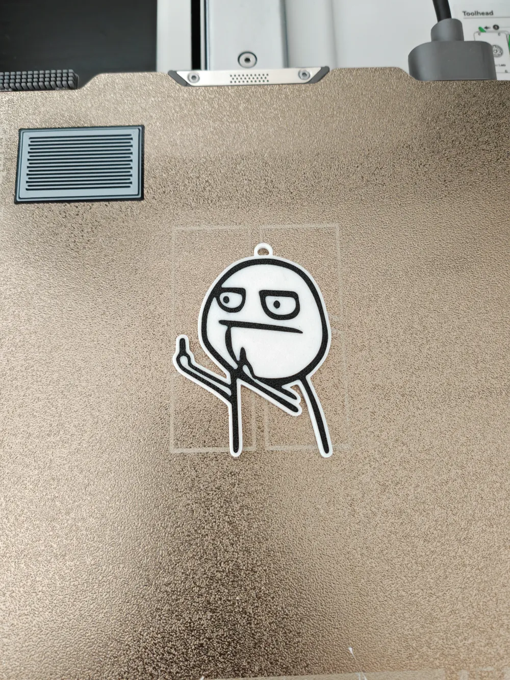 Middle finger stickman keychain by gabberpower - MakerWorld