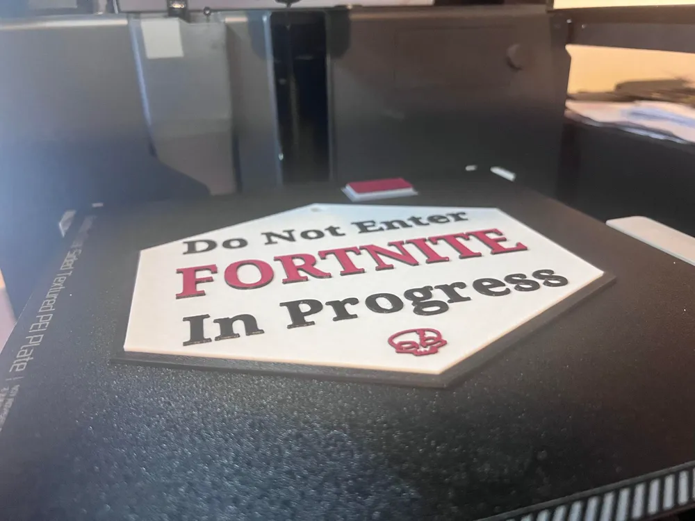 fortnite door sign by Fatalchaos25MakerWorld: Download Free 3D Models