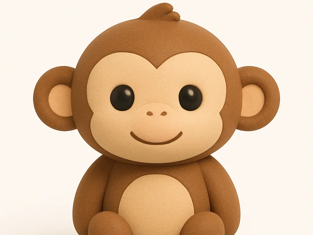 Cute monkey by Vegapunk MakerWorld: Download Free 3D Models