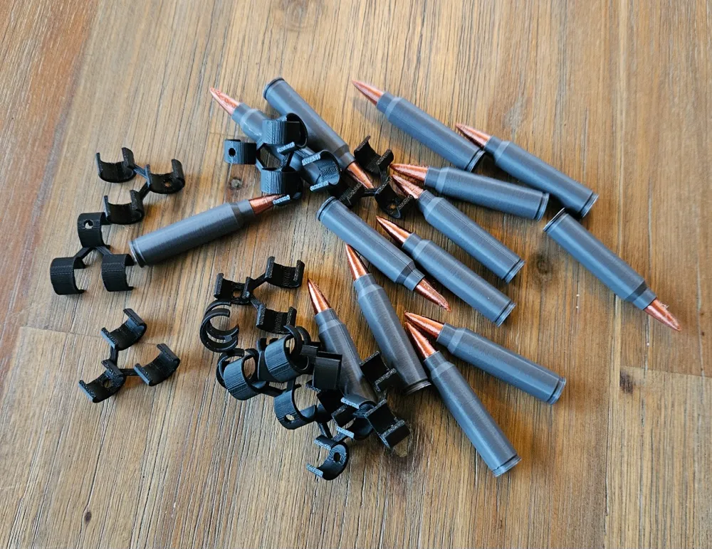 NATO Standard 7.62 Linked Ammo Belt - Free 3D Print Model - MakerWorld