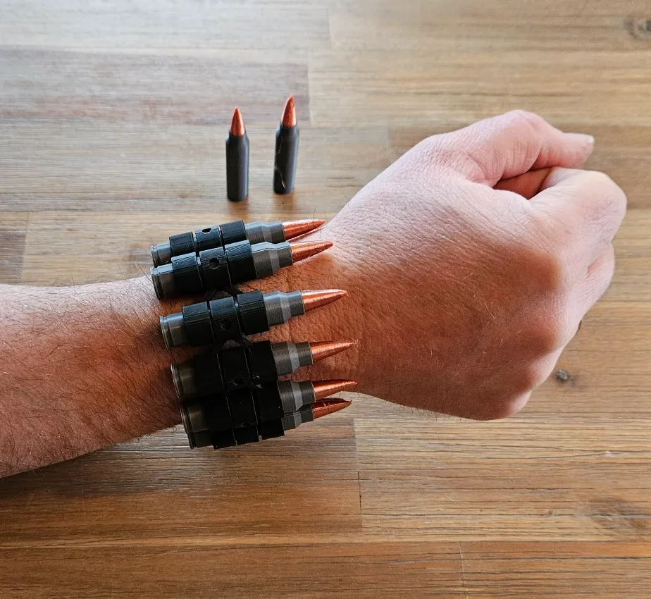 NATO Standard 7.62 Linked Ammo Belt - Free 3D Print Model - MakerWorld