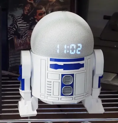 R2D2 Alexa Stand (Echo Gen 3) Remixed by twgondeck - MakerWorld