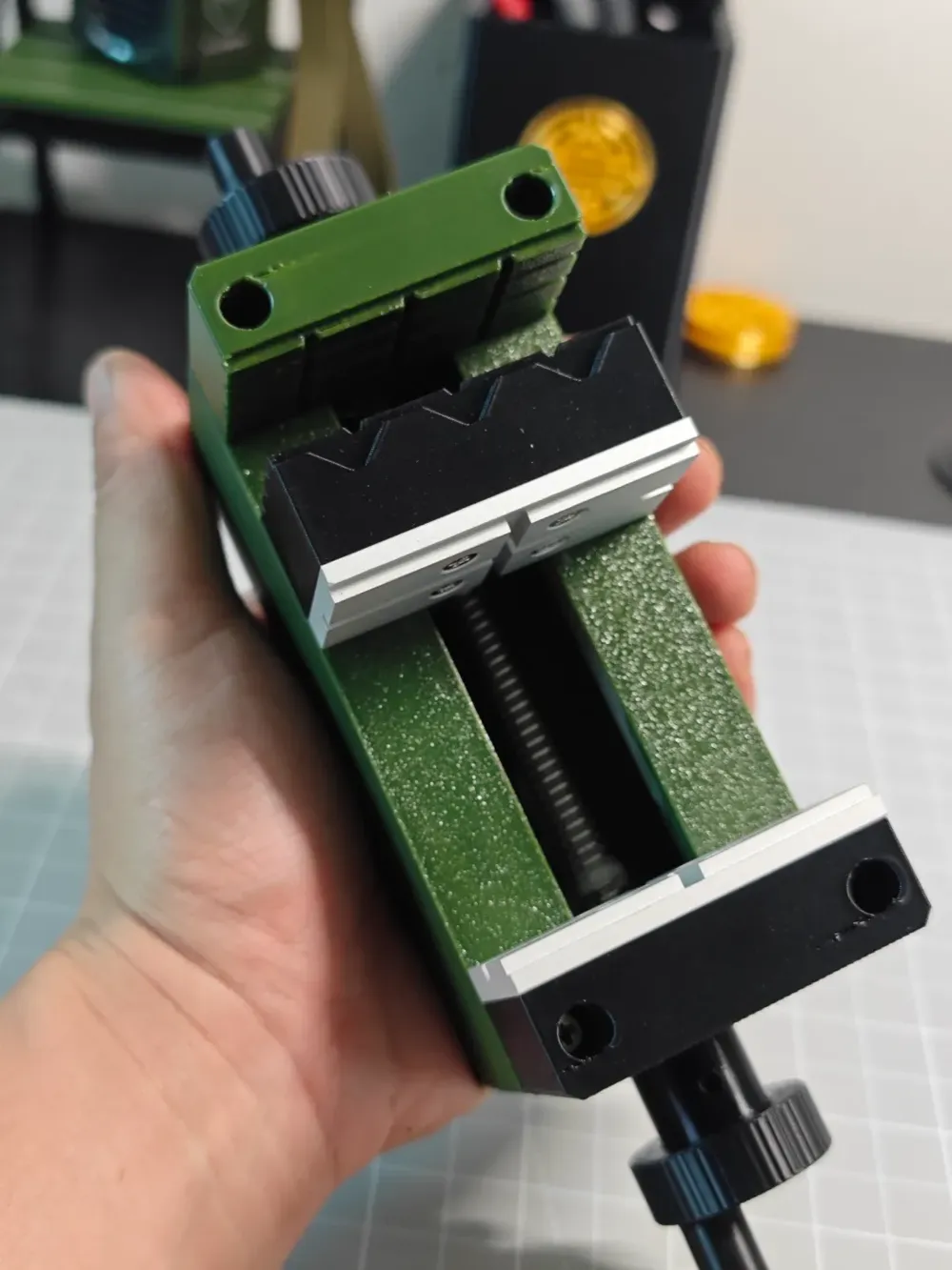 Semi-metal CNC Jaw Platform Small Bench Vise by 朝西的朝西 - MakerWorld