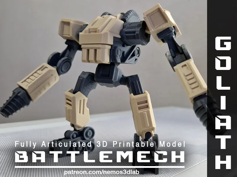 BattleMech - Goliath - Free 3D Print Model - MakerWorld