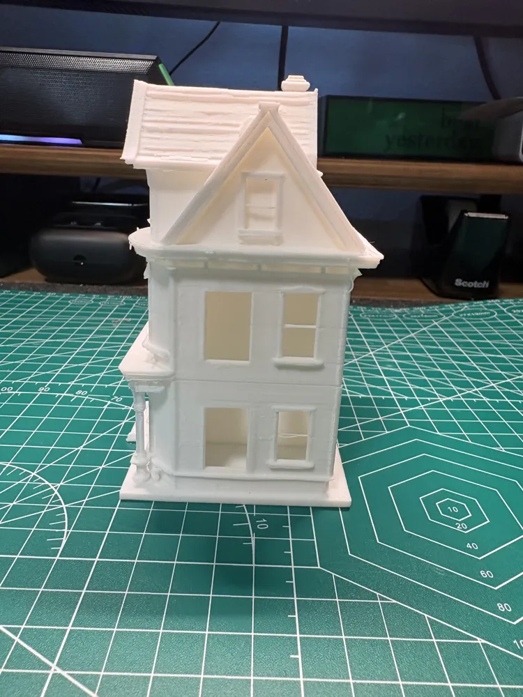 Haunted House (Spooky Dollhouse Style) - Free 3D Print Model - MakerWorld