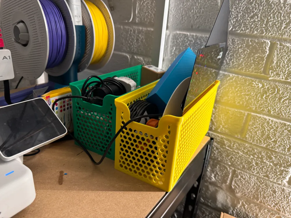 100x240mm Stacking Hexagon Long Bin Basket - Free 3D Print Model - MakerWorld