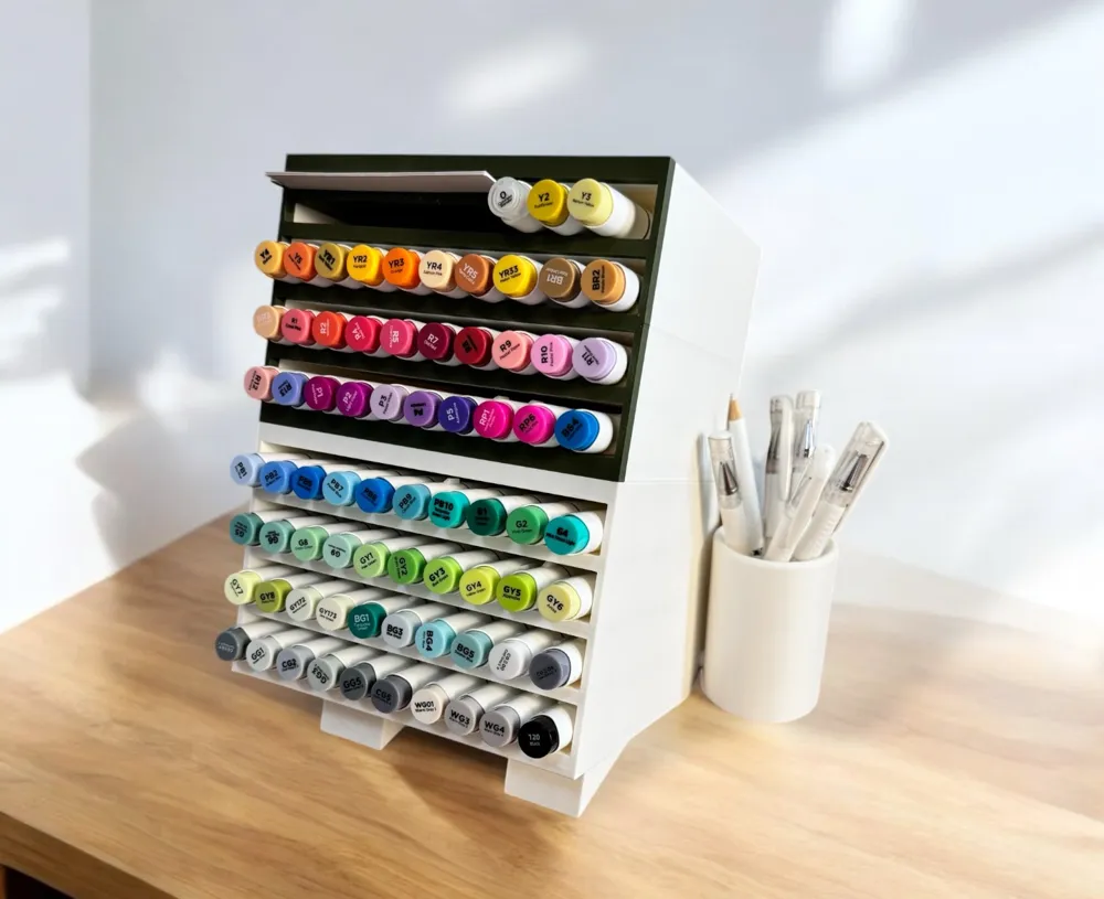 Ohuhu Marker Organizer (73 Markers + Swatch Cards) - Free 3D Print ...
