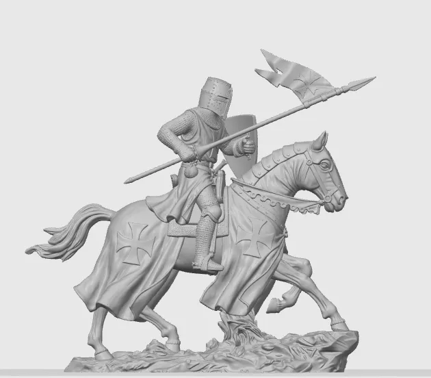 Templar Knight - Free 3D Print Model - MakerWorld