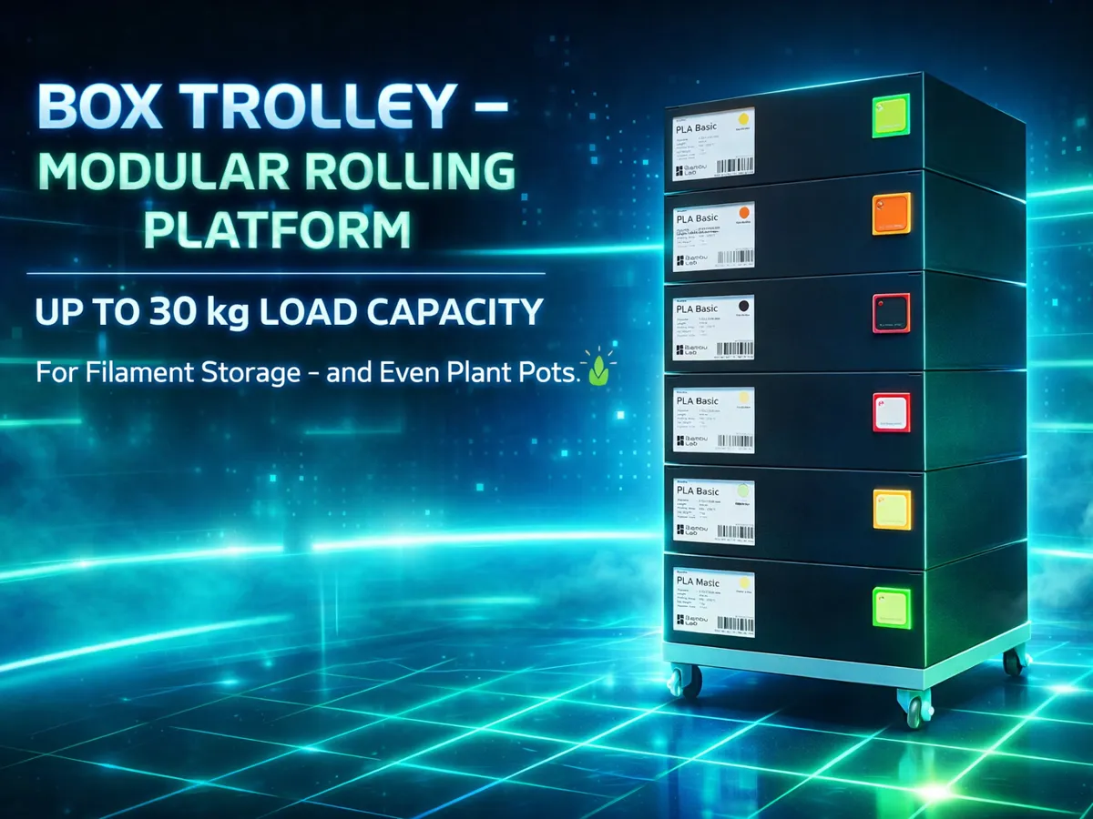 Carrinho de torre de caixa de filamento resistente - Modelo gratuito ...