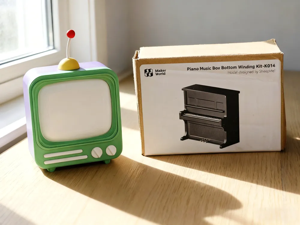 TV music box（K-014 kit） - Free 3D Print Model - MakerWorld