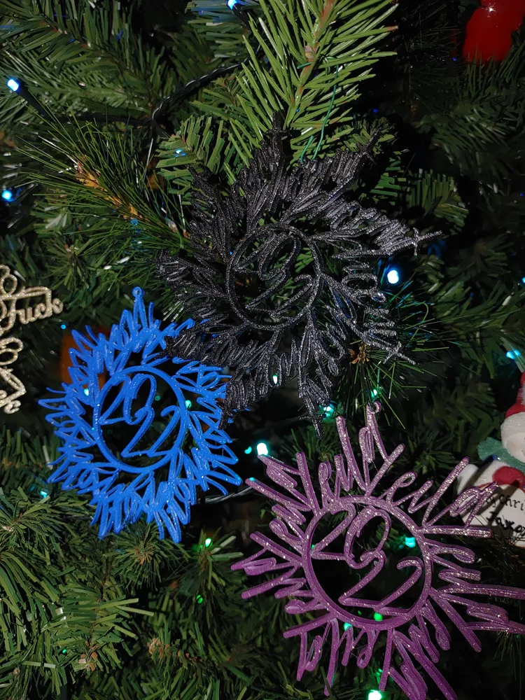 Customizable Word Snowflake by Matthew - MakerWorld