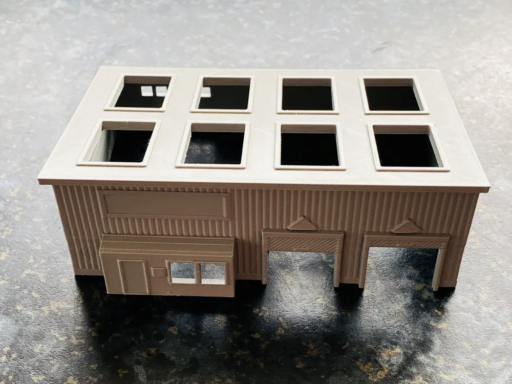 N Scale Double Entrance Garage / Workshop by Trenko MakerWorld ...