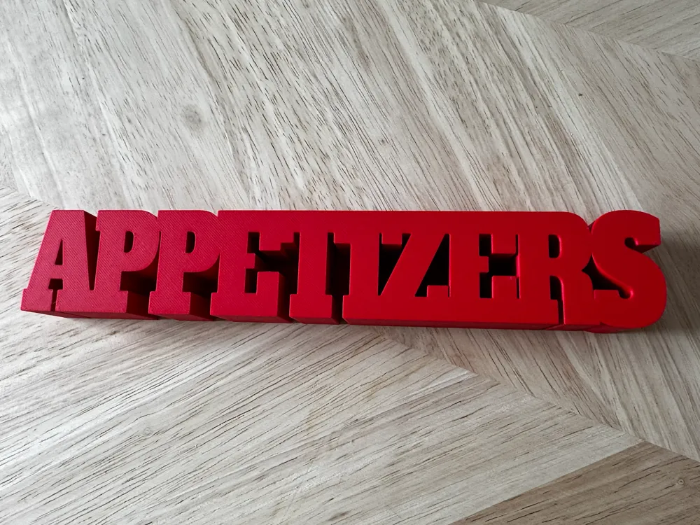 Appetizers Sign by Steph&Barry - MakerWorld