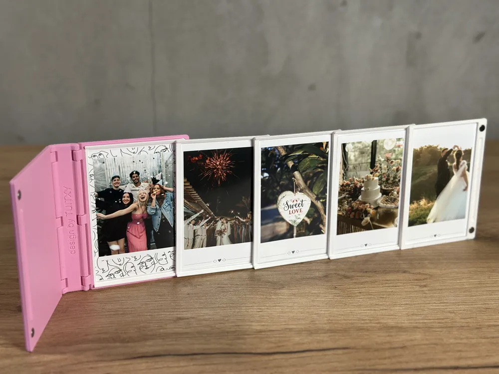 Sliding Photo Book – Instax Mini Frame - Free 3D Print Model - MakerWorld