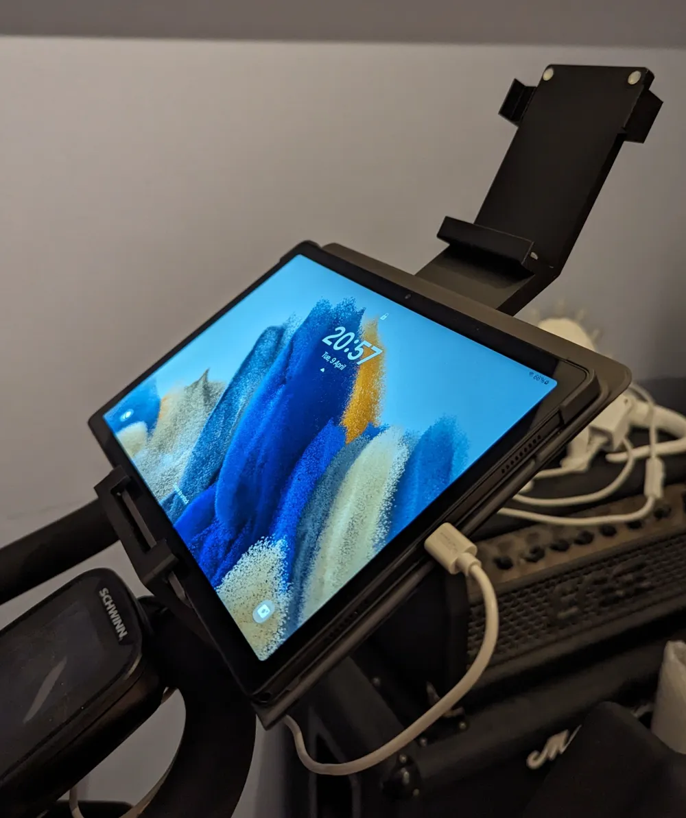 Tablet+Phone mount - Bowflex C6/Schwinn 800IC bike by Xevakhan - MakerWorld