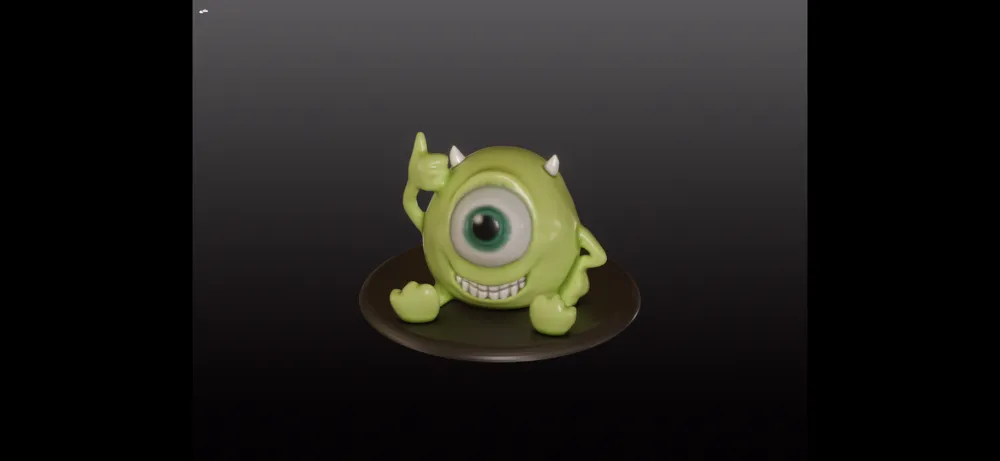Mike Wazowski with Human Teeth NO SUPOORT'S by Immax - MakerWorld