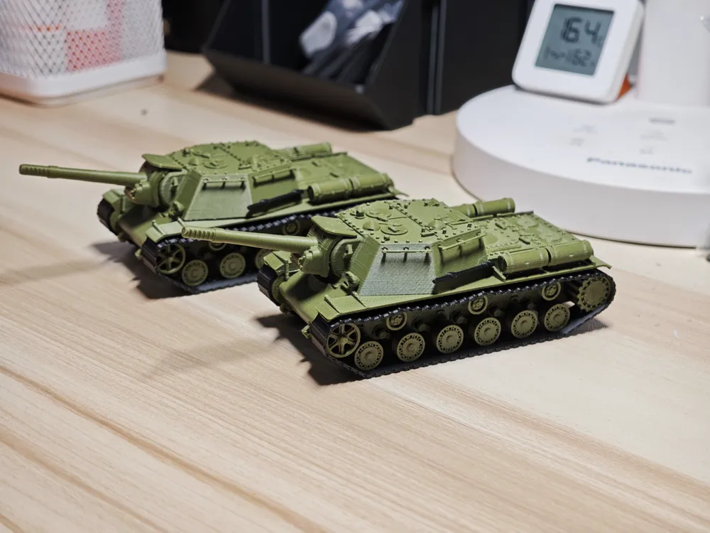 1/72 SU-152 Heavy Tank Destroyer - Free 3D Print Model - MakerWorld