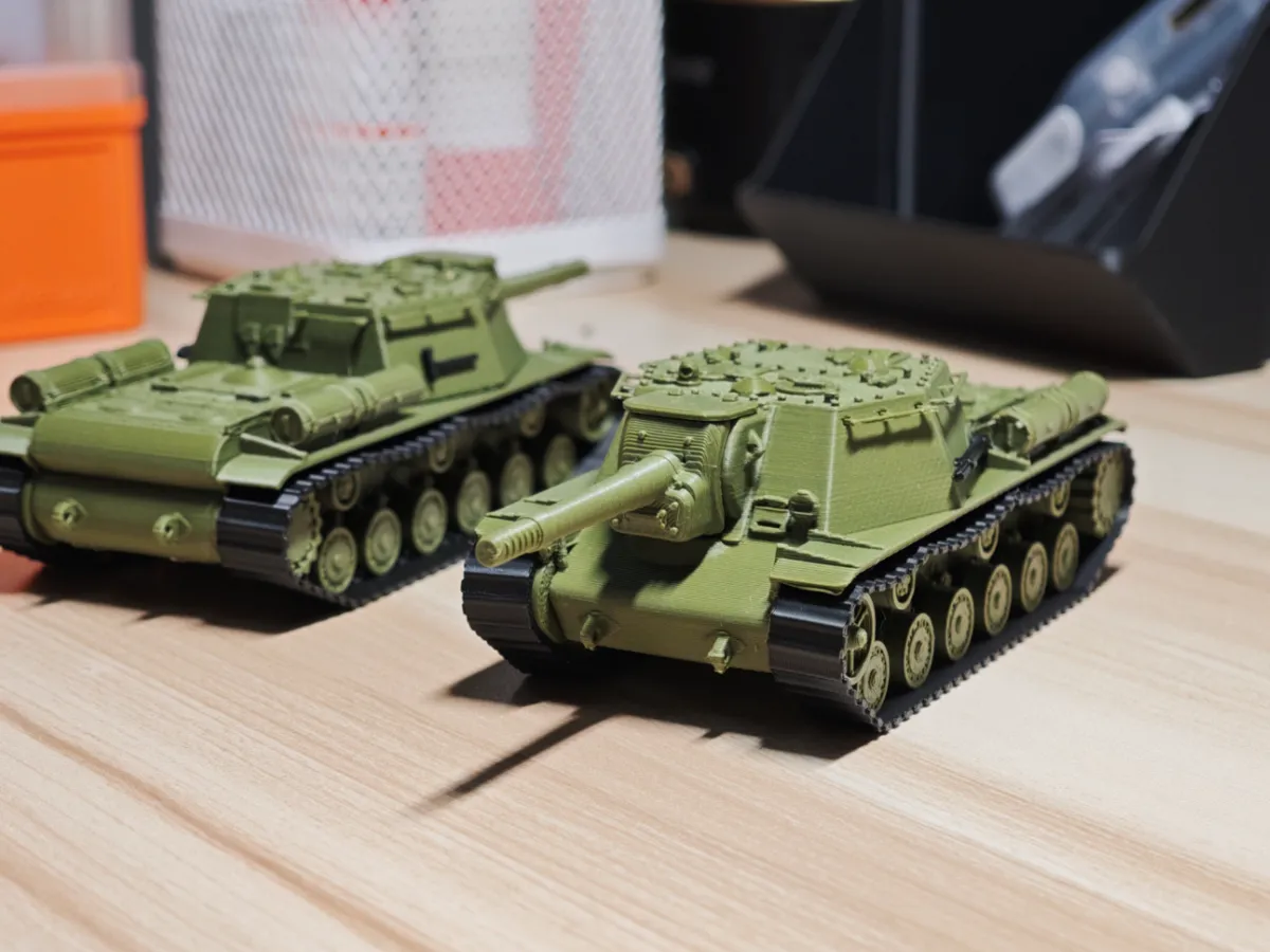 1/72 SU-152 Heavy Tank Destroyer - Free 3D Print Model - MakerWorld