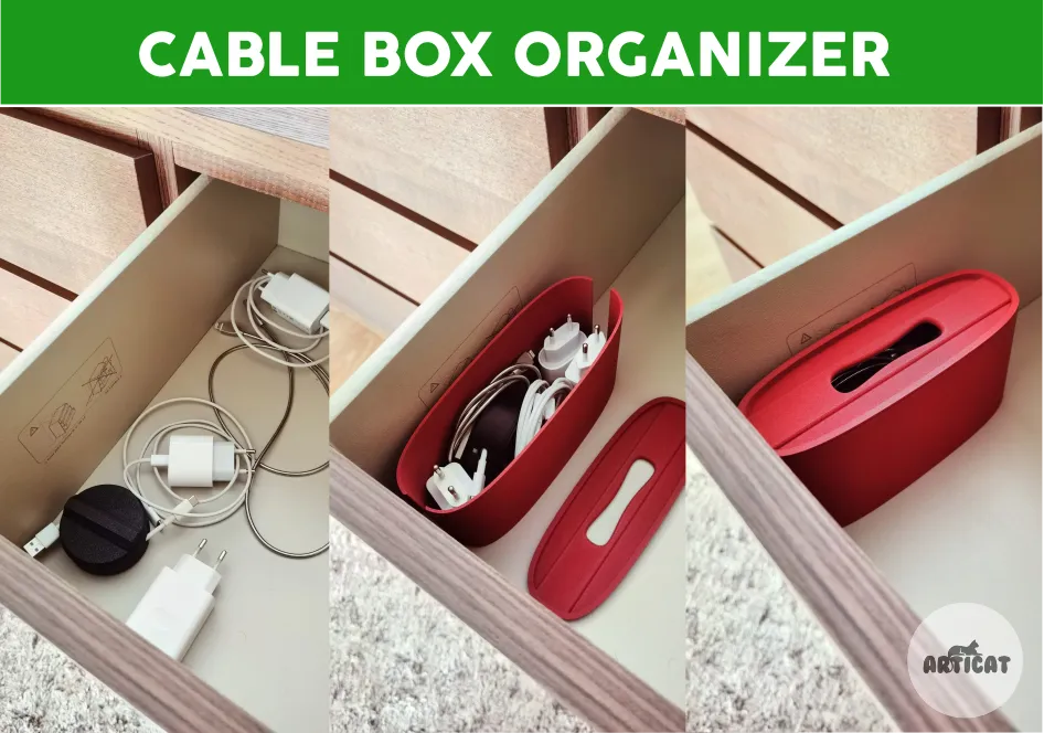 Cable Box Organizer by ARTICAT - MakerWorld