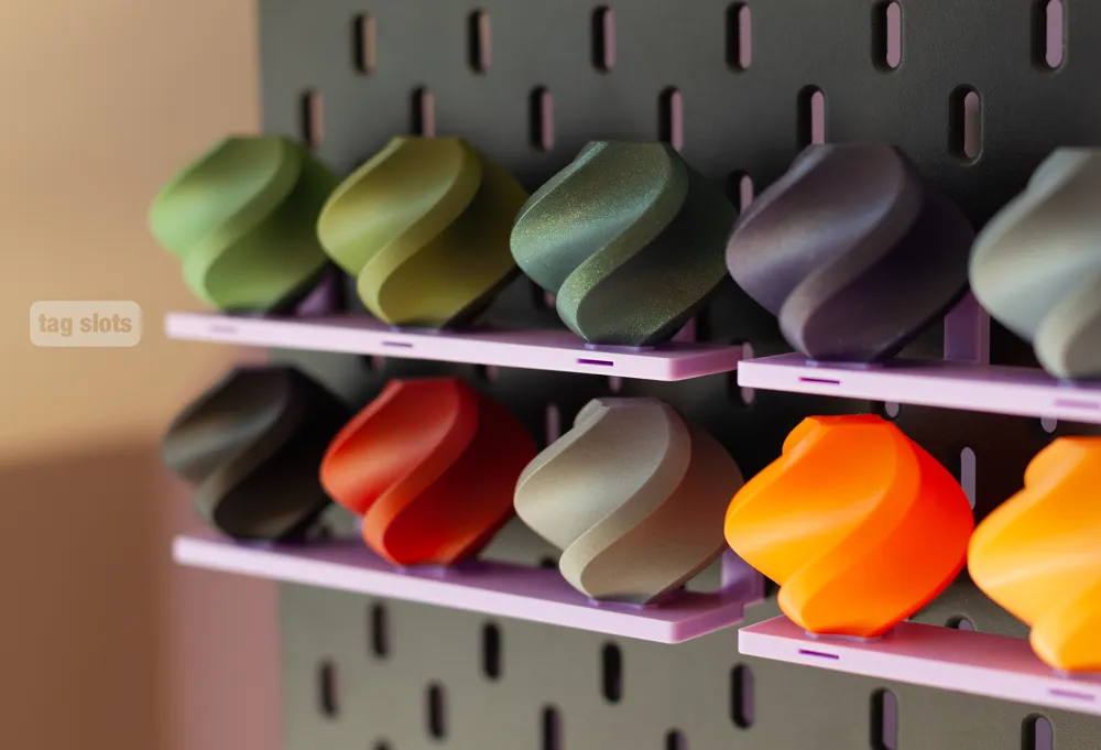 Skadis mount for Bambu Lab Filament Display Model by Jessica MakerWorld ...