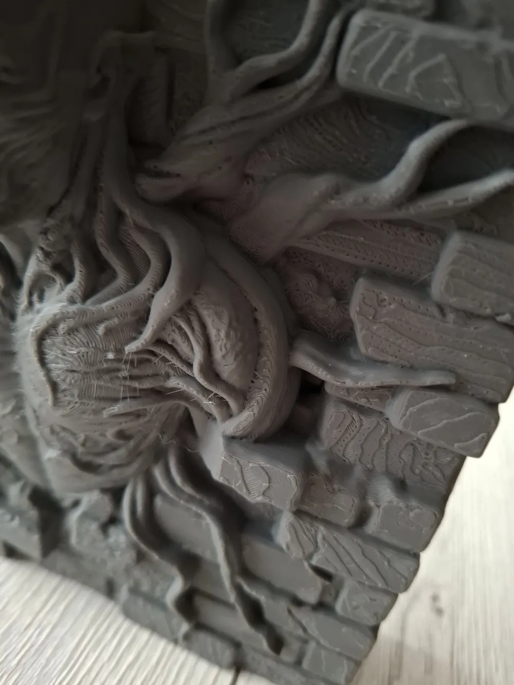 Vecna (Stranger Things) - Relief Sculpture - Free 3D Print Model ...